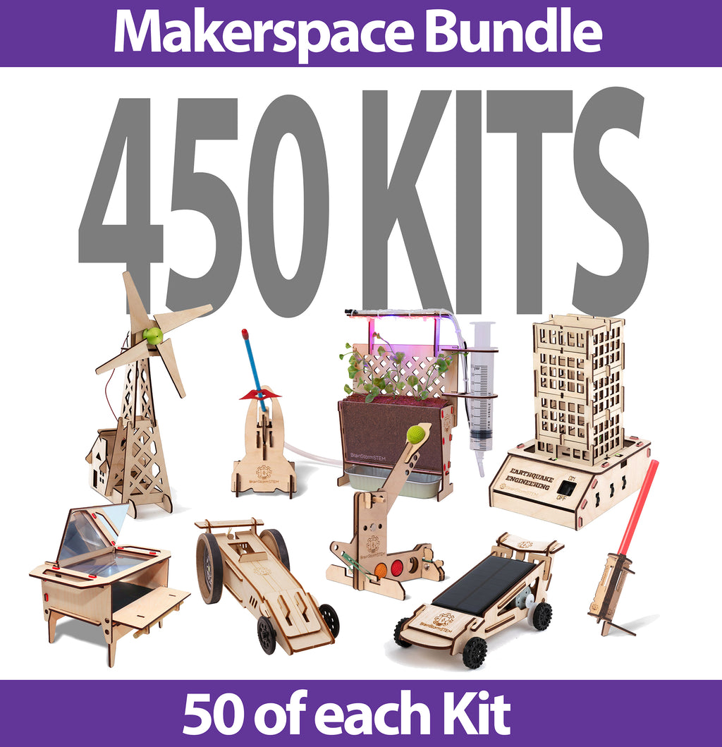 Makerspace Bundle - STEM Kit Variety Pack [50 of Each Kit for 450 Tota