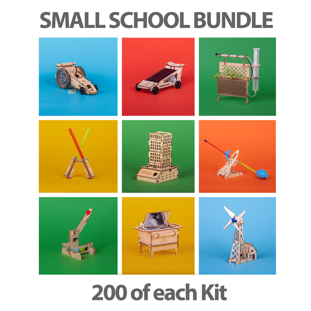 Small School Bundle - STEM Kit Variety Pack [200 of Each Kit for 1800