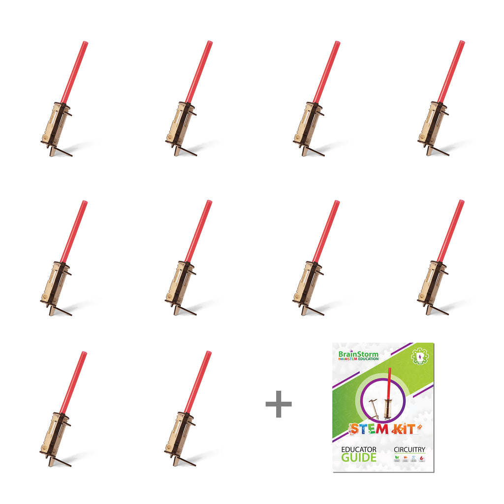 BrainStorm Circuit Sword STEM Kit - Classpack (10 Kits + Educator Guid