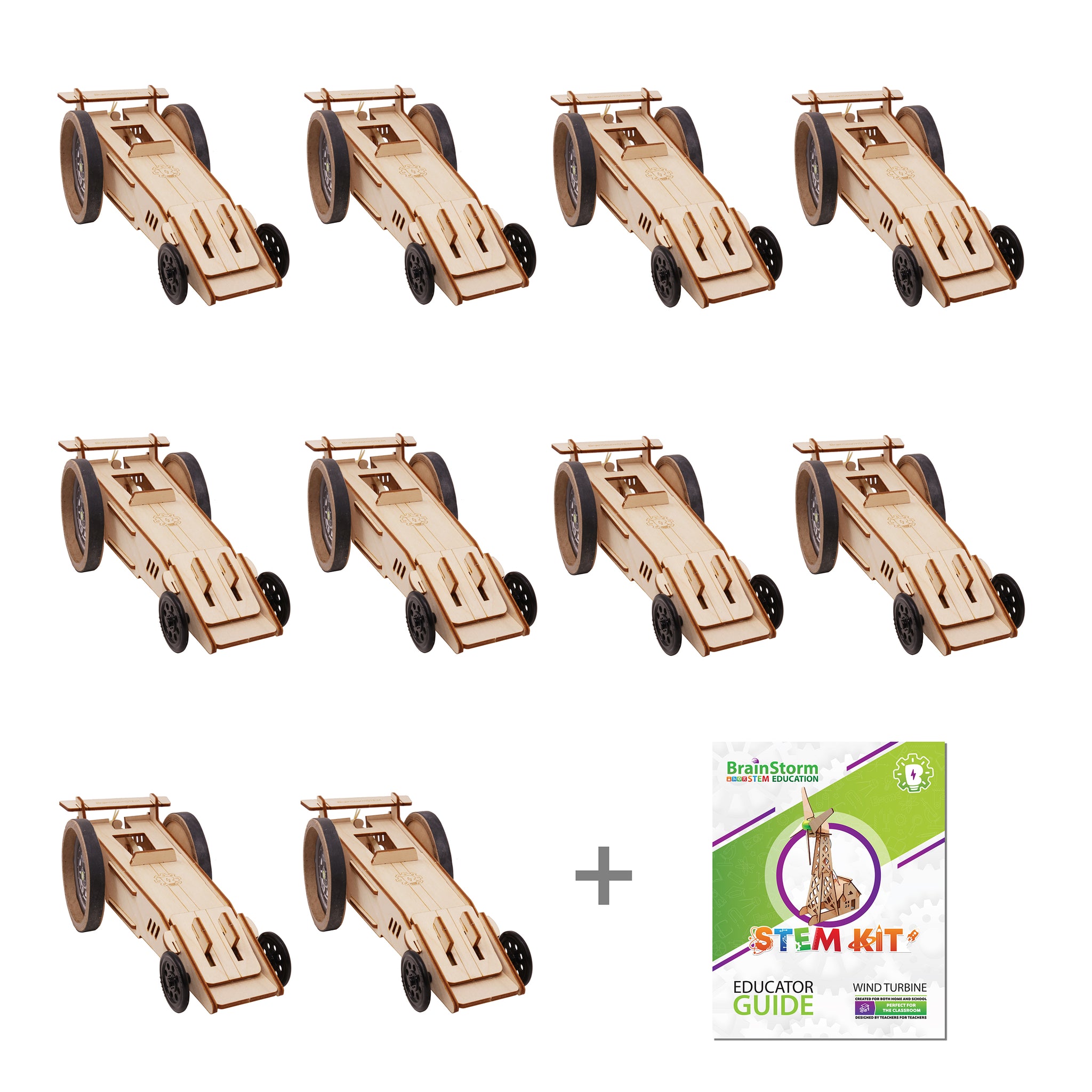 BrainStorm STEM Energy Dragster Science Kit - Classroom Set (10 Kits)